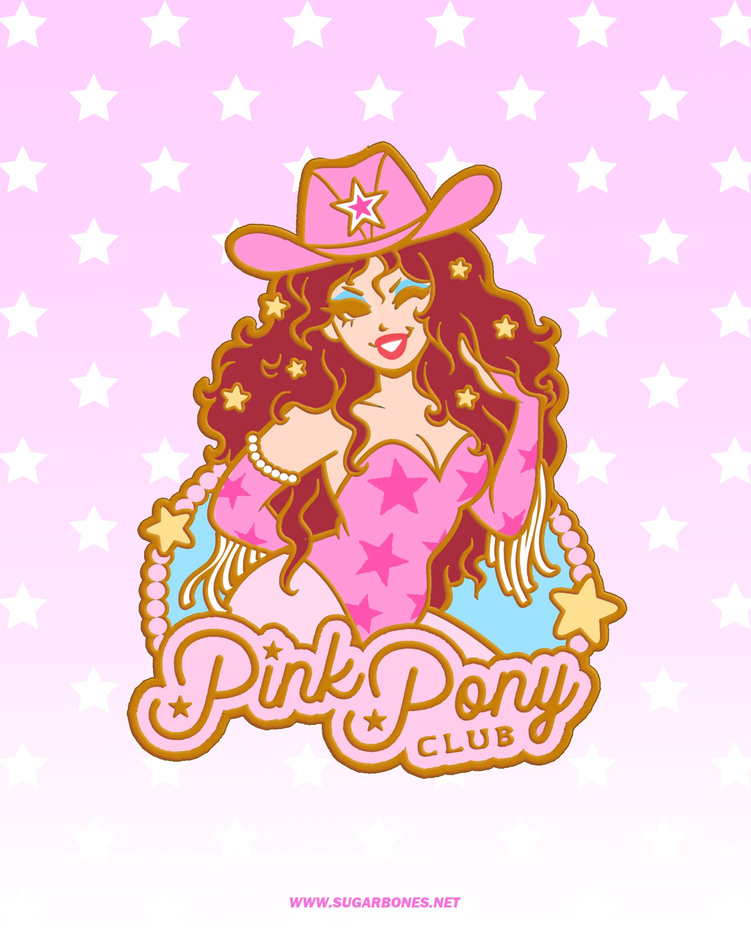 Pink Pony Club | Deluxe Enamel Pin – Sugarbones